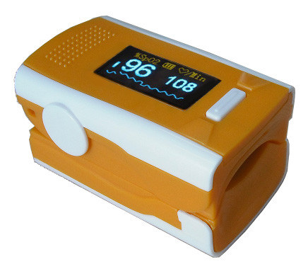 Yellow Color OLED Digital Fingertip Pulse Oximeter SPO2 Patient Monitor ...